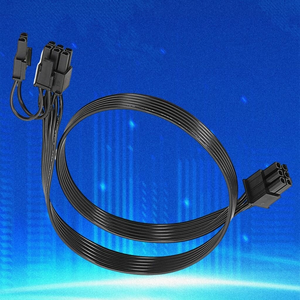 6PIN revolution 6 + 2 штекерных кабеля модуля видеокарты плоский кабель 20 см