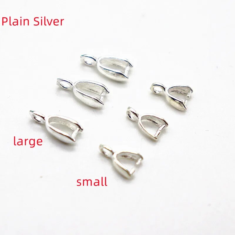 Зажимы для подвесок из серебра 925