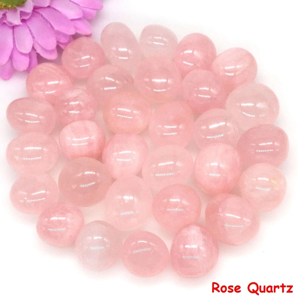 Розовый Роуз Кварц, tumbled stone, 1PC