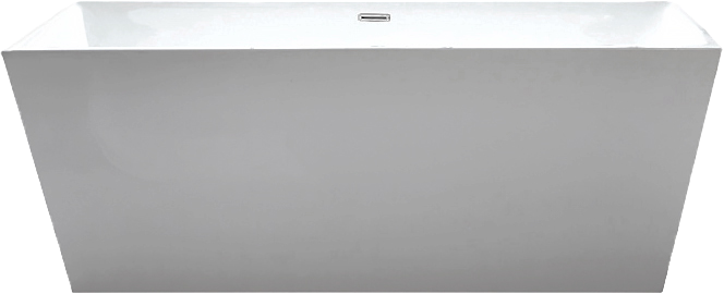 Акриловая ванна Abber AB9224-1.6 160x80 см, отдельностоящая, белая, с каркасом