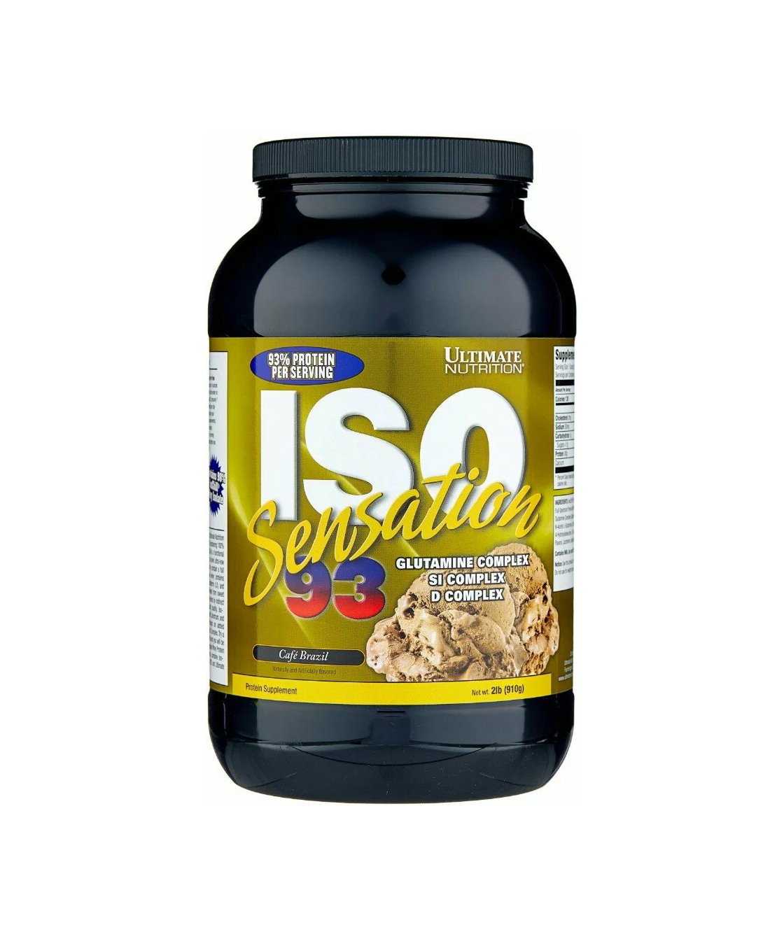 Ultimate ISO Sensation 2 lbs (Cafe Brazil), Изолят сывороточного протеина, 910 грамм (Кофе)