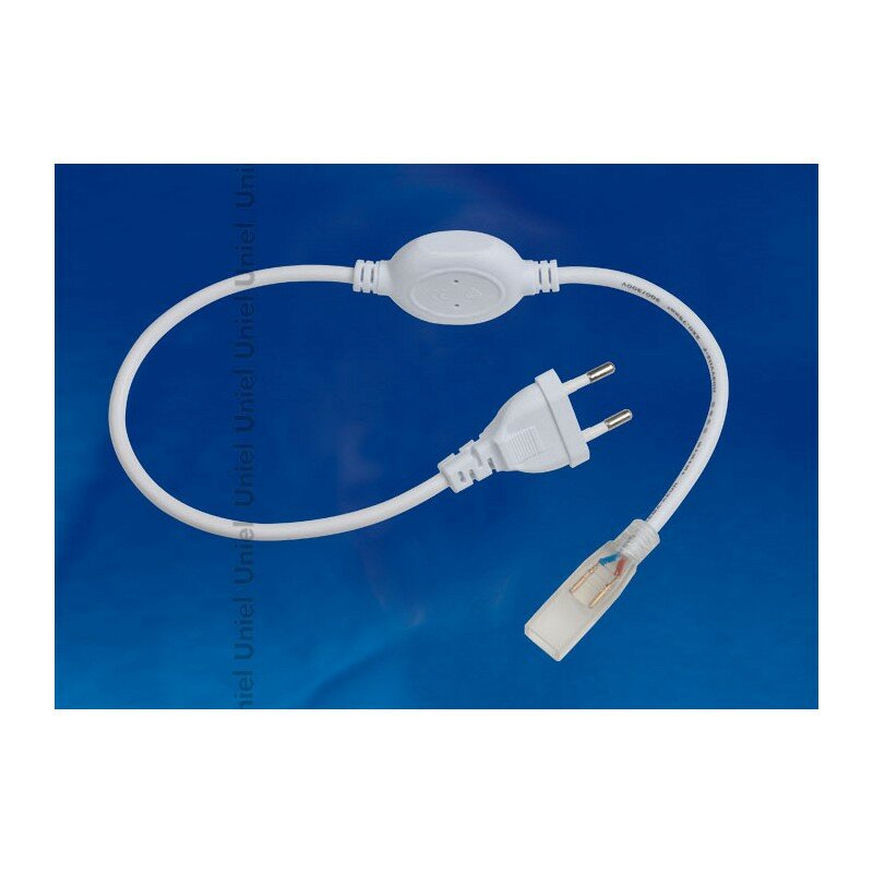 Провод электрический UCX-SP2/A67-NNN WHITE 1 STICKER для подключения монохромных светодиодных лент ULS-3528 сетевого напряжения к сети 220В, цена за 1 шт