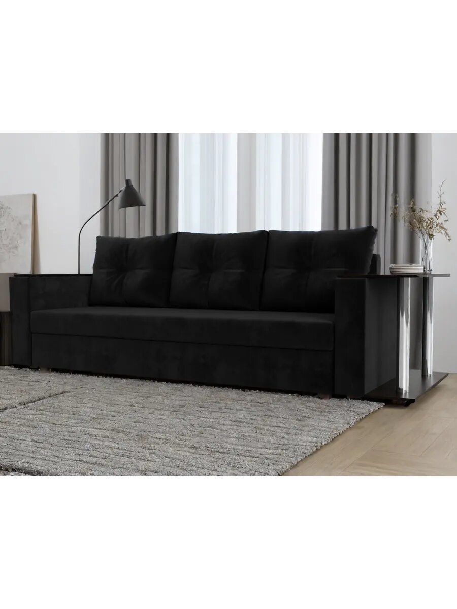 Диван прямой Атланта Лайт со столом справа