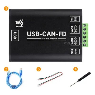 Промышленный адаптер USB-CAN FD CAN/CAN FD, логический анализатор данных шины CAN/CAN FD, опции связи шины, поддержка Windows/Linux support Windows