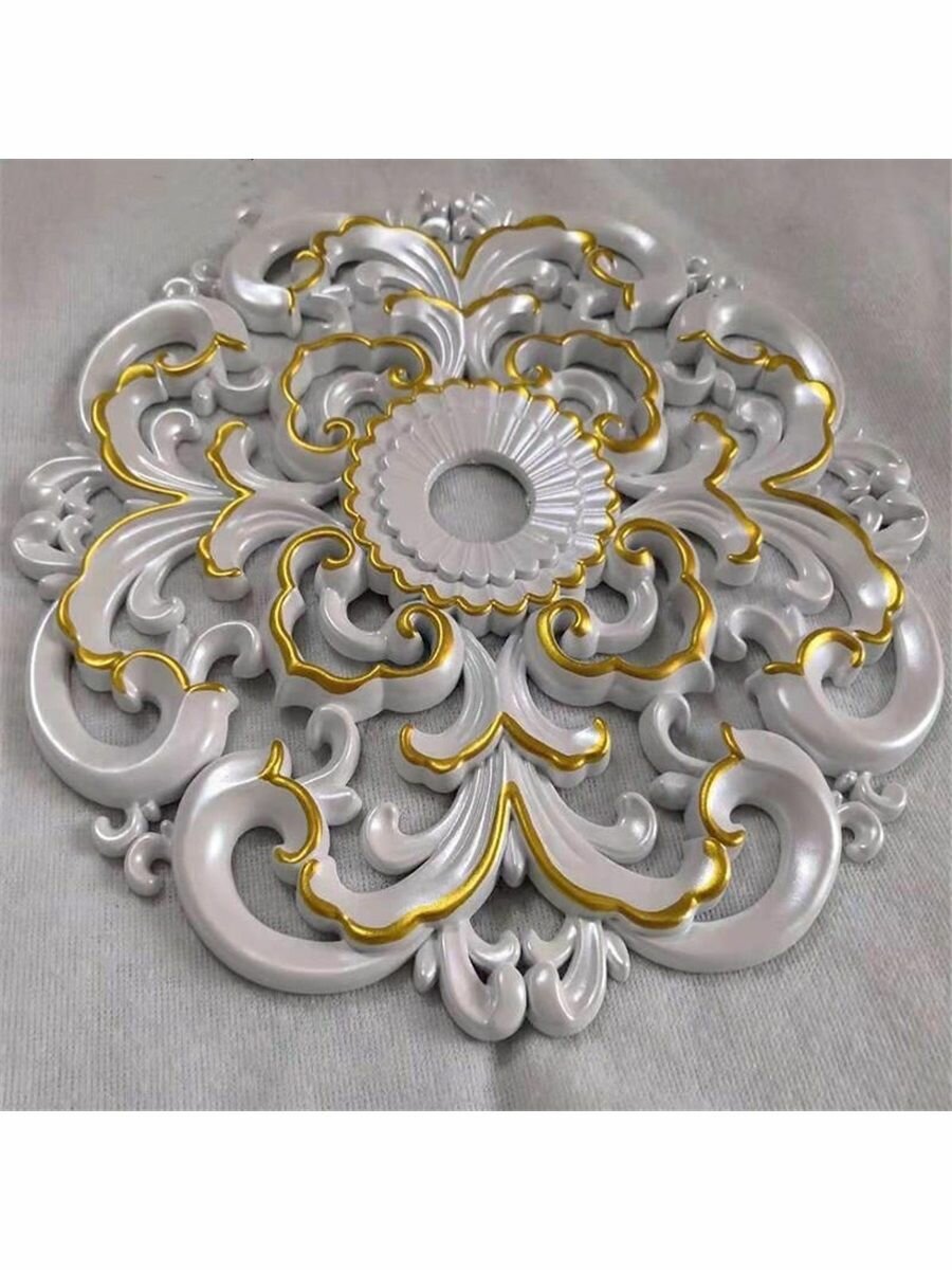 Потолочная розетка инжекционная под люстру, для декоративных резных элементов на стенах и мебели