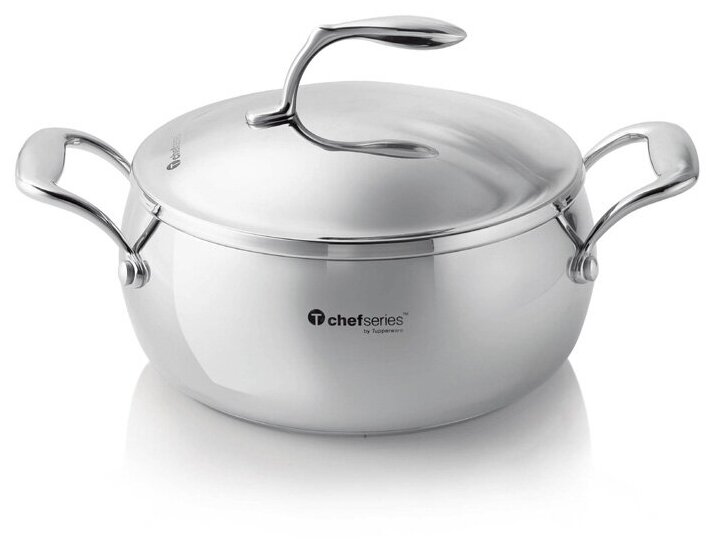 Кастрюля Tupperware От шефа 3,8 л, подходит для всех видов варочных поверхностей и духовки