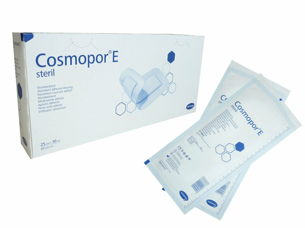 Cosmopor e steril/космопор е стерил повязка впитывающая пластырного типа 25х10 см 25 шт