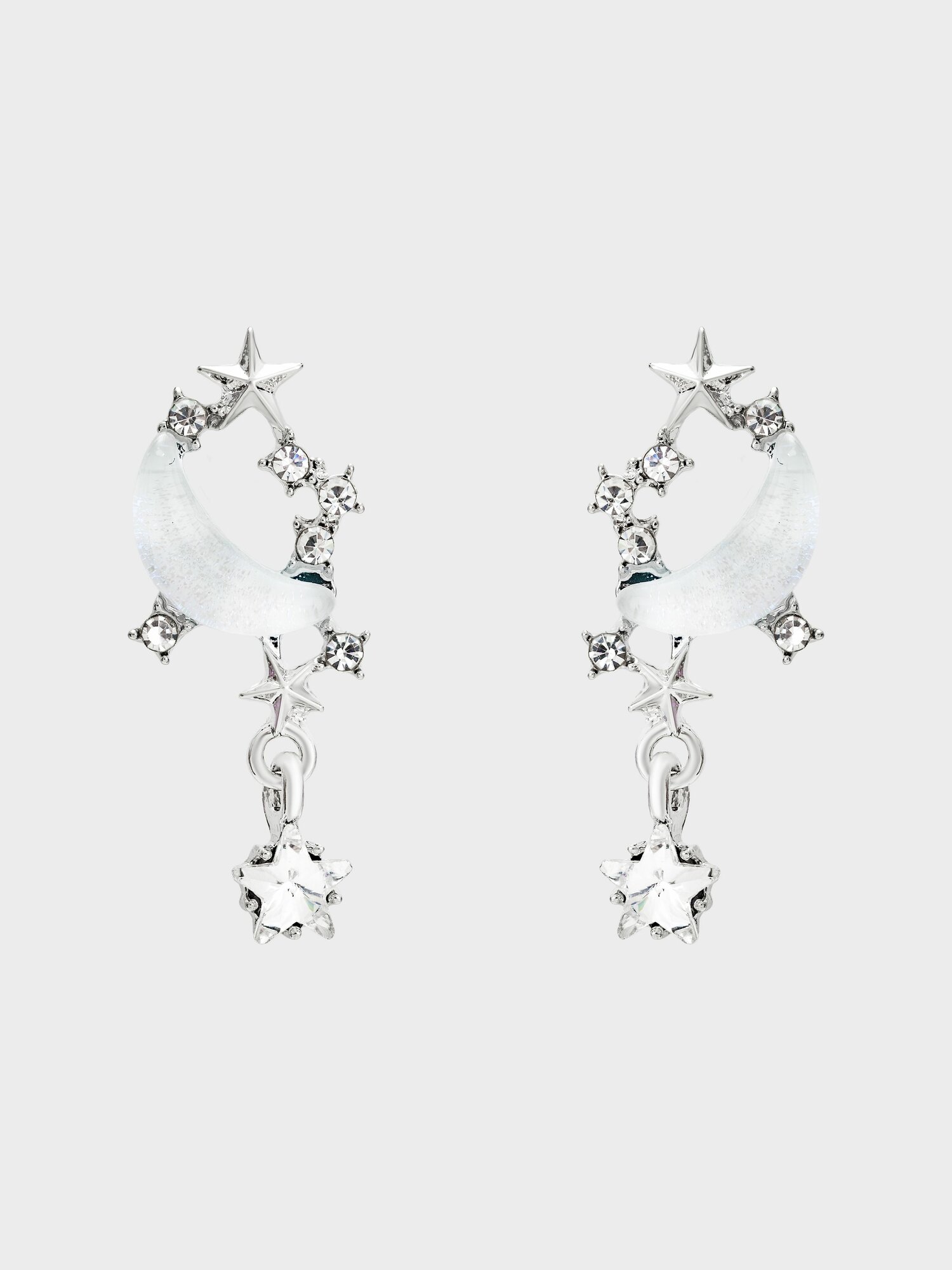 Серьги непарные, эмаль