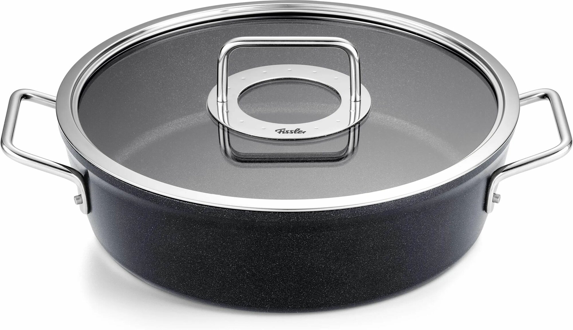 Алюминиевая низкая кастрюля с крышкой Fissler Adamant 24 Cm (156125240000)