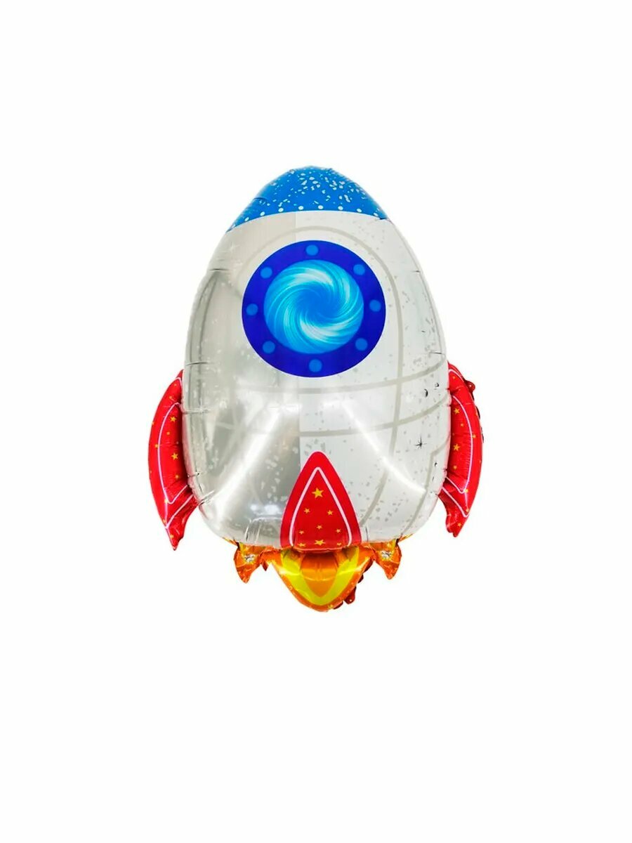 Шарик Волшебный город "Ракета", фигурный, глянцевый, 61 см x 75 см