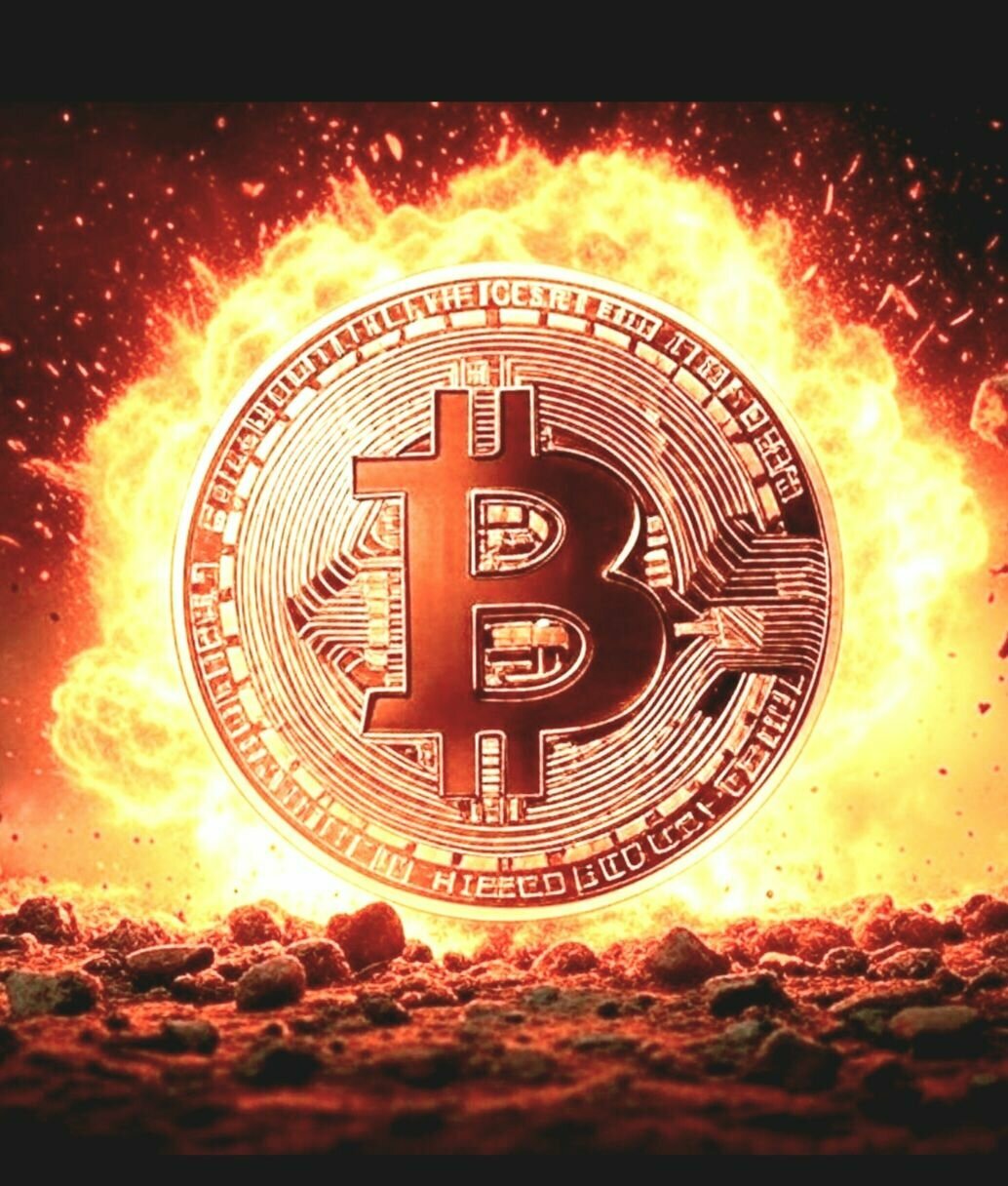 Сувенирная монета Bitcoin 4001