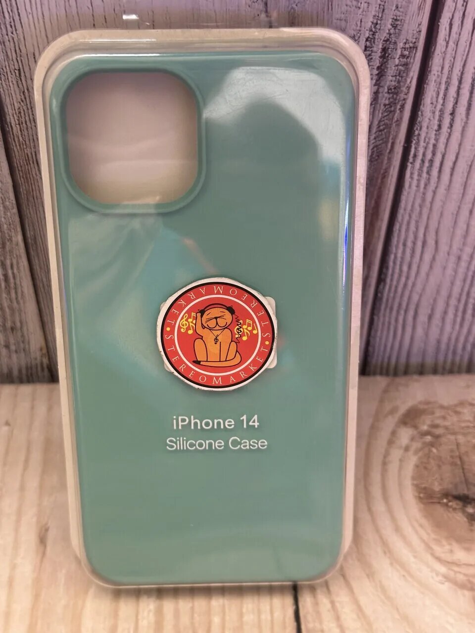 Чехол для Apple iPhone 14 Silicone Case без лого (полная защита)мятный