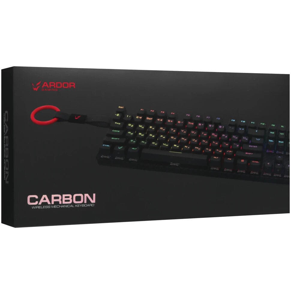 Клавиатура проводная + беспроводная ARDOR GAMING Carbon [AG-DD-87KTB-HS-B]