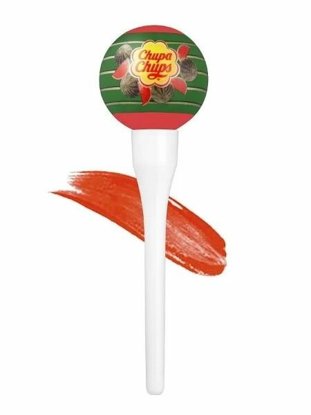 Chupa Chups Губная помада, жидкая помада-тинт со стойким пигментом арбуз