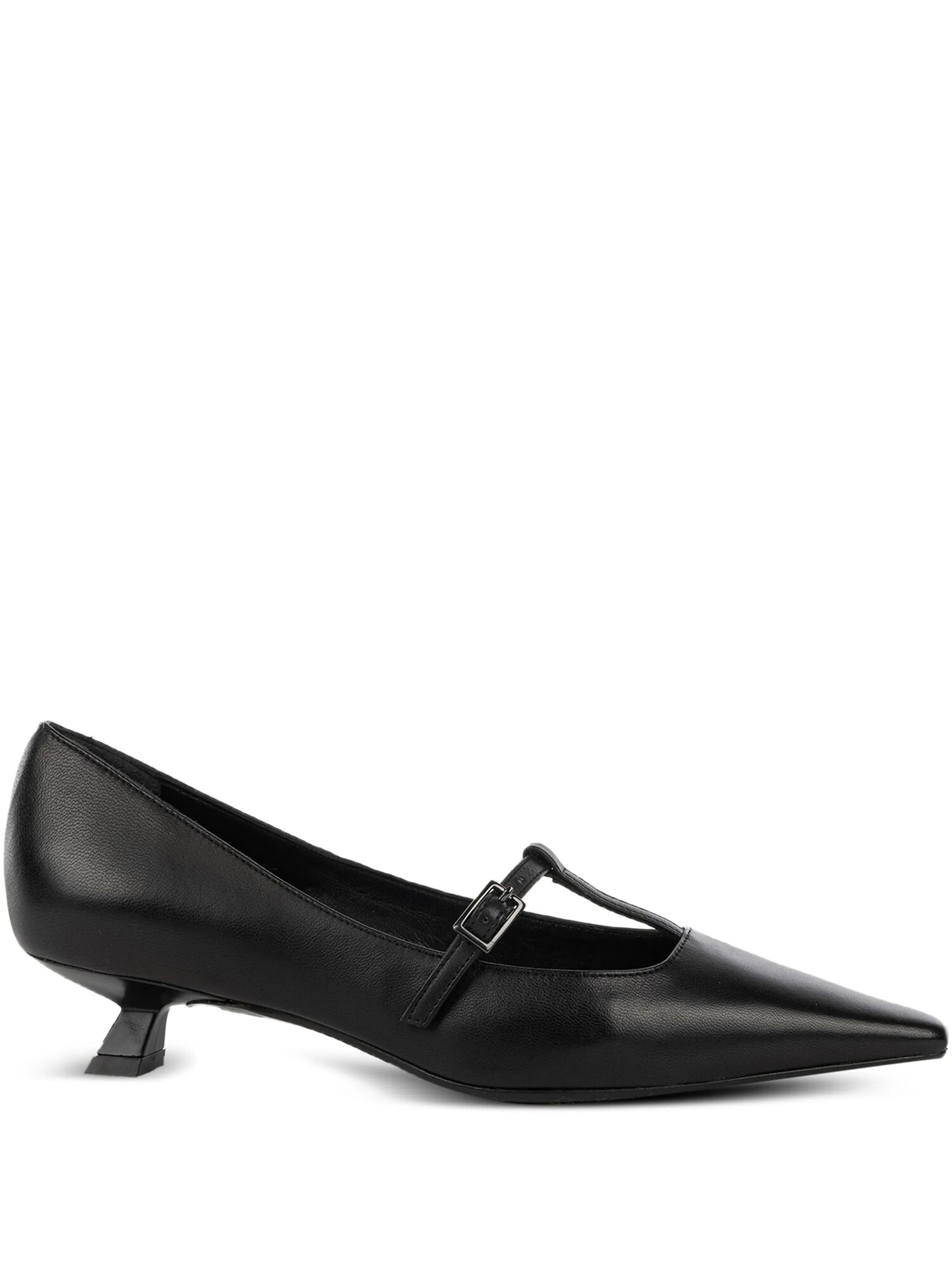 Туфли T-strap pointed toe pumps 