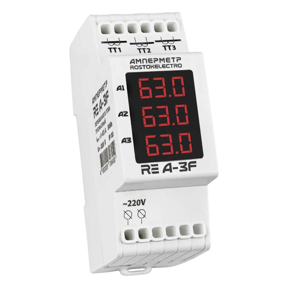 ROSTOKELECTRO Амперметр трехфазный RE A-3F 46-459