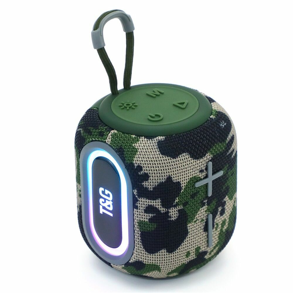 Портативный беспроводной динамик Bluetooth, портативный сабвуфер, светодиодная яркая подсветка диафрагмы