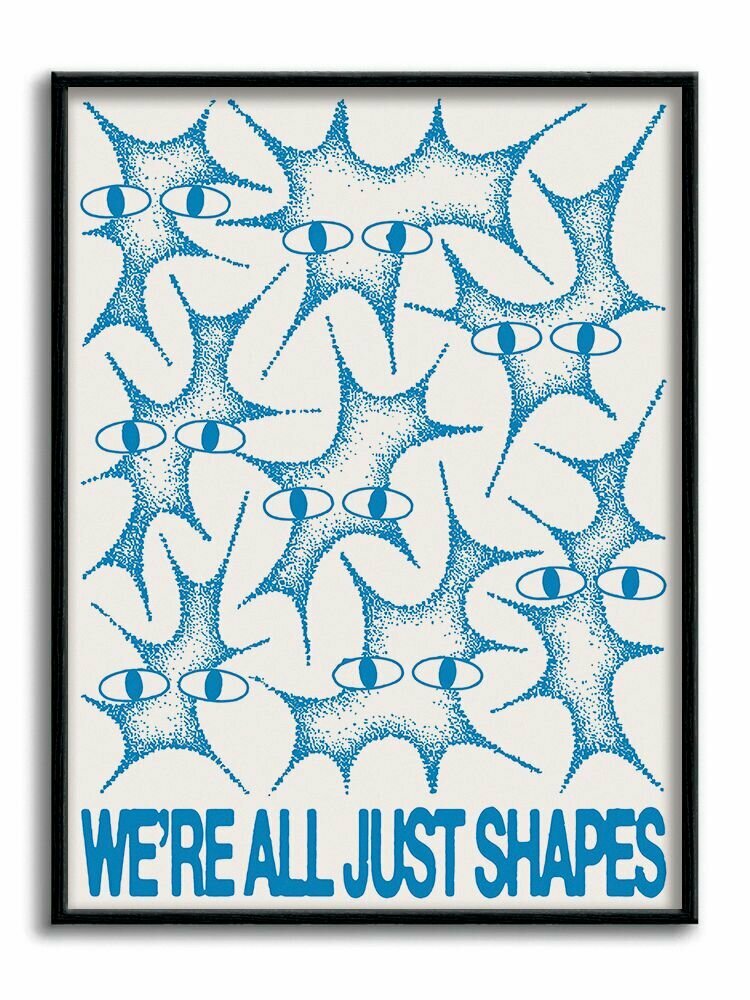 Интерьерный постер "Shapes" в стиле pinterest, 30x40 см — фото 1