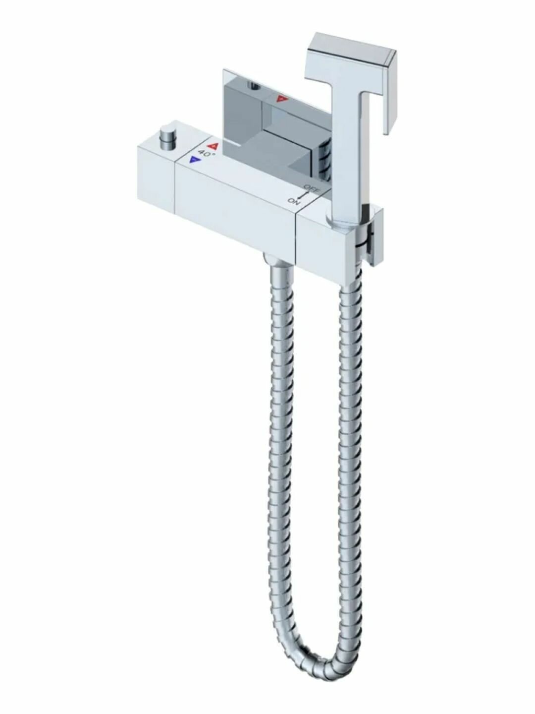 Встроенный термостатический смеситель с гигиеническим душем Gerhans K15383-1