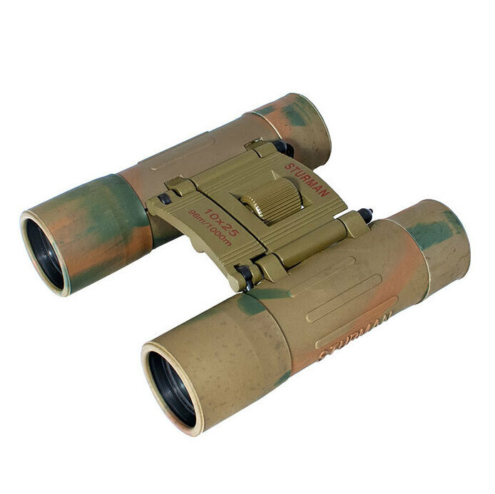 Бинокль STURMAN 10x25, зеленый