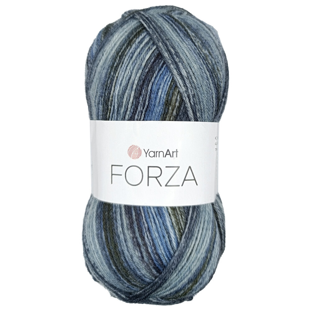 Пряжа для вязания Yarnart Forza 2606 серый коричневый 1 моток 100 гр/420 м 75% шерсть, 25% полиамид