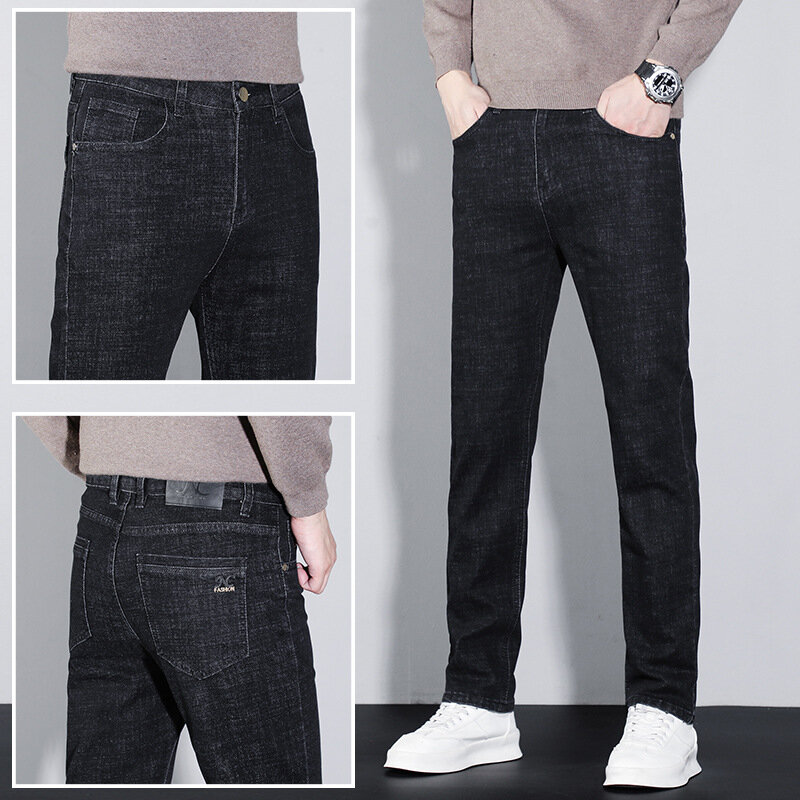 Мужские джинсы Чистый цвет / прямые B1, LI Mall талии_28