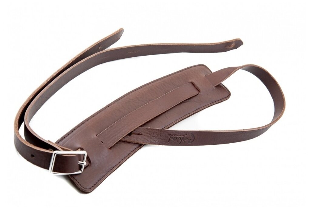 Ремень для гитары RightOn Straps Steady Leathercraft Slim Brown 8401050040350