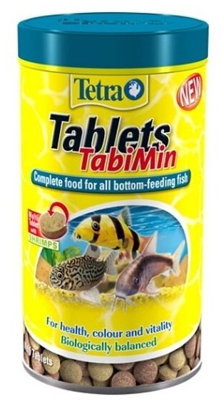 Корм для всех видов донных рыб Tetra TabiMin Tablets 1040таб