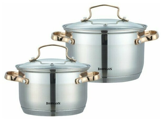 BOHMANN BH 1902 G, Набор кастрюль из 4-х предметов