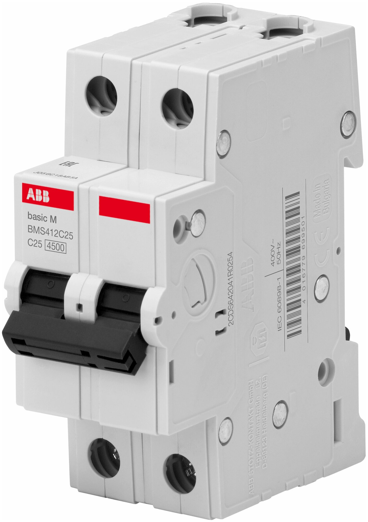 BMS412C20 Авт. выкл. 2P, 20A, C, 4,5кА, BMS412C20