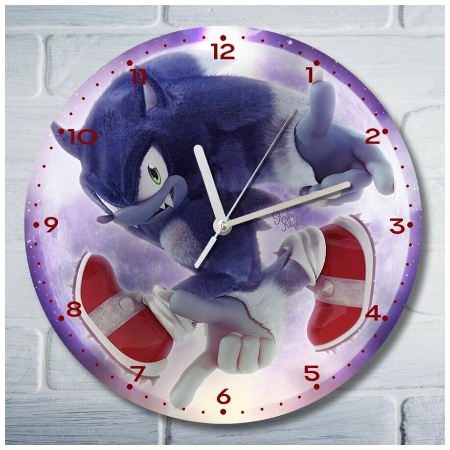 Настенные часы УФ игры Sonic Unleashed (Соник Анлишд, платформер, Соник) - 6174