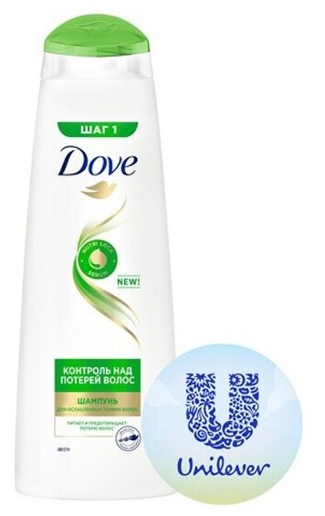 Шампунь для волос Dove Hair Therapy Контроль над потерей волос, 380 мл