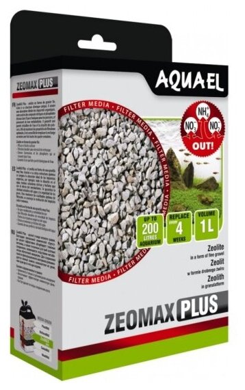 Наполнитель для фильтра Aquael ZEOMAX PLUS цеолит 1 литр