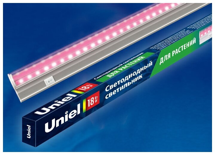 Светильник для растений ULI-P20-18W/SPSB IP40 WHITE Uniel UL-00002992