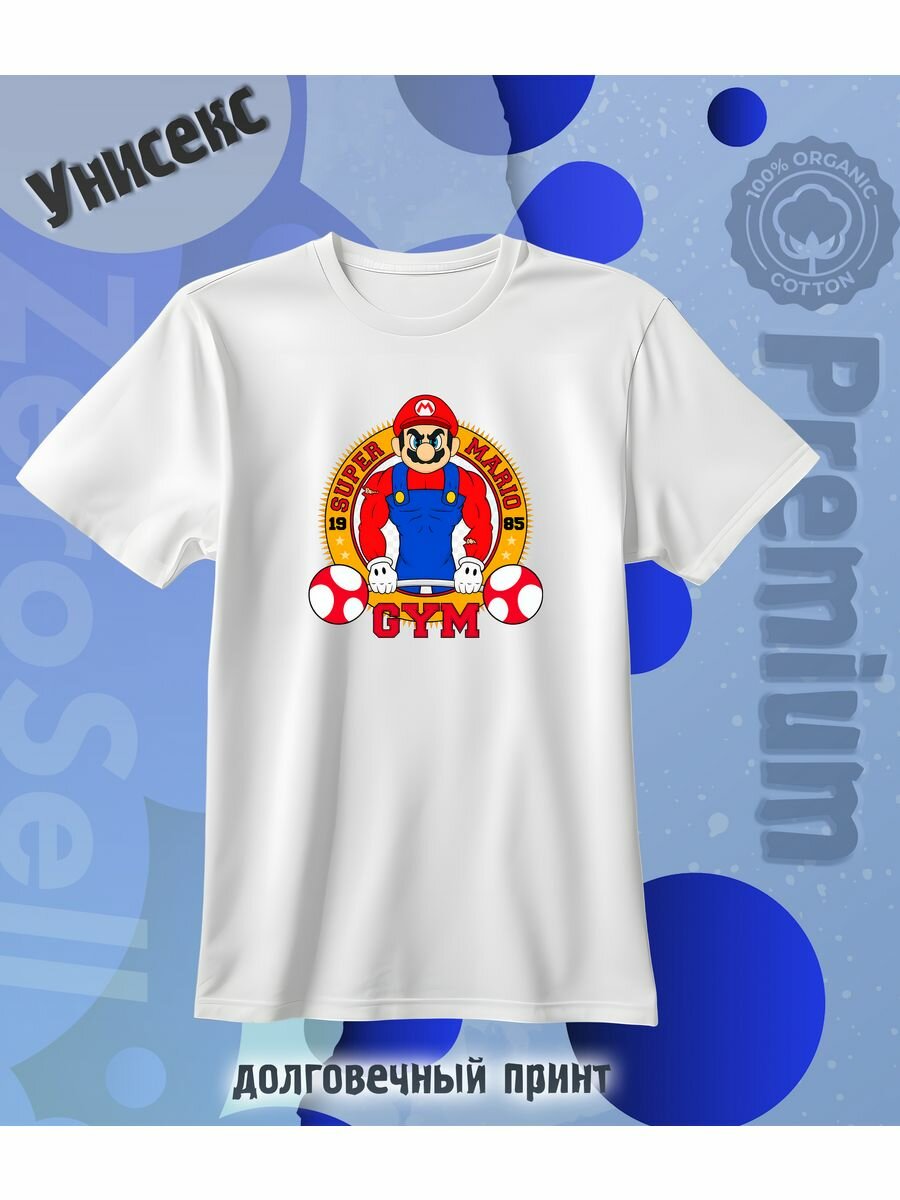 Футболка марио gym