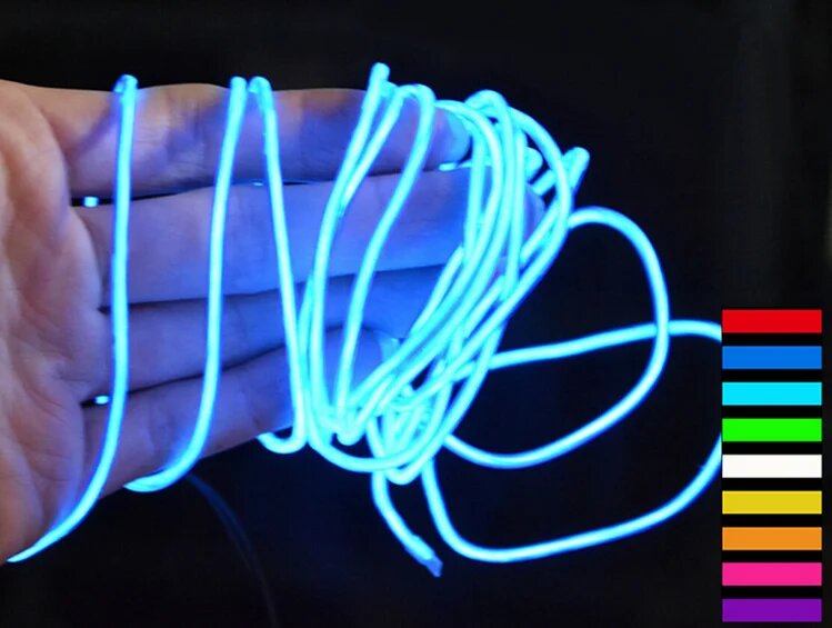 Гибкая неоновая веревка HSHZSDL 2 м 10 цветов Красный