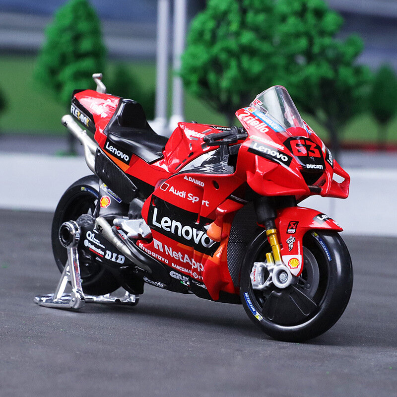 Игрушечный мотоцикл Maisto Ducati Lenovo Team, сплав, 1:18, цвет #63-Ducati