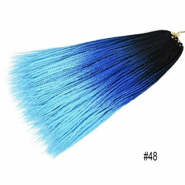 TOMO Синтетические косы 22 корня радужный омбре розовый красный 1Pack, 48