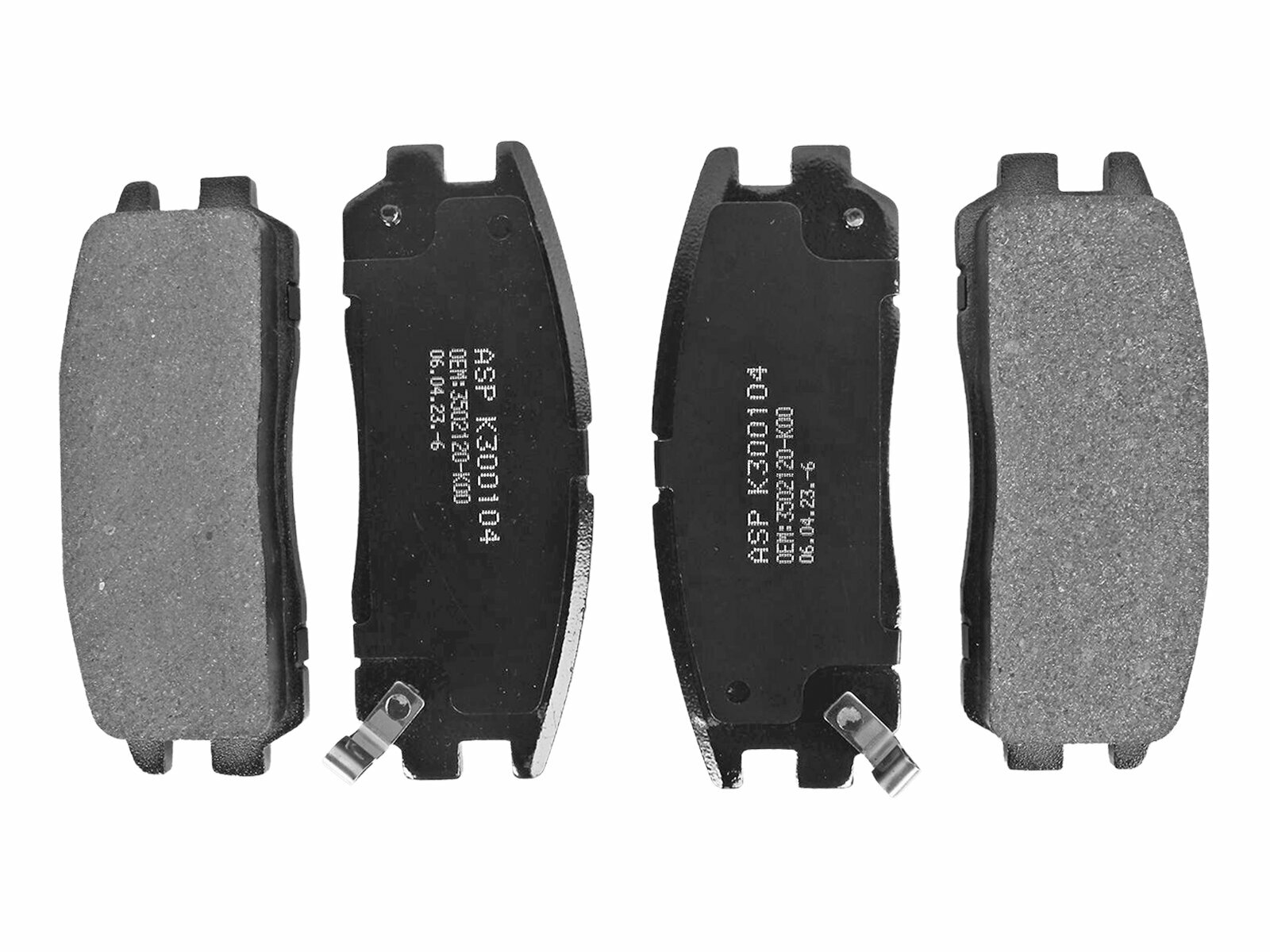 Колодки тормозные ASP K300104 задние