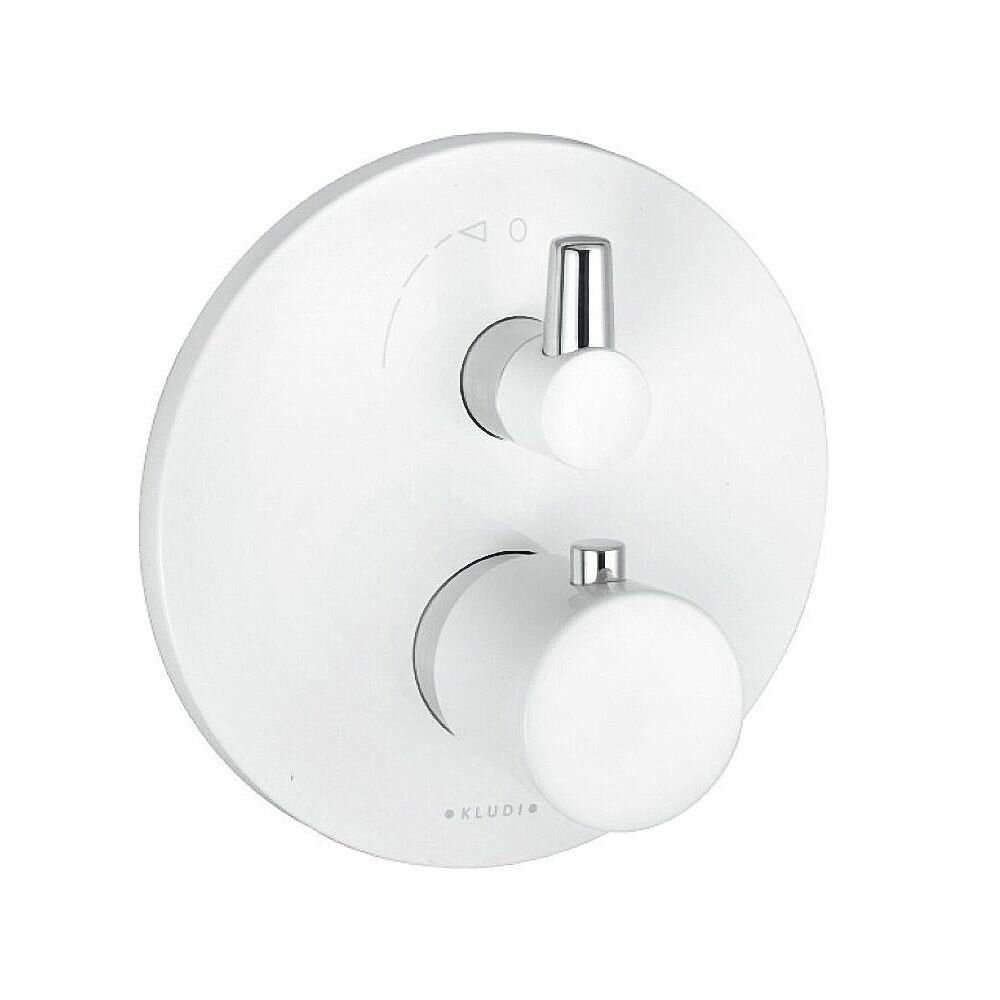 Смеситель для душа с термостатом (внешняя монтажная часть), белый/хром Kludi BALANCE 528359175
