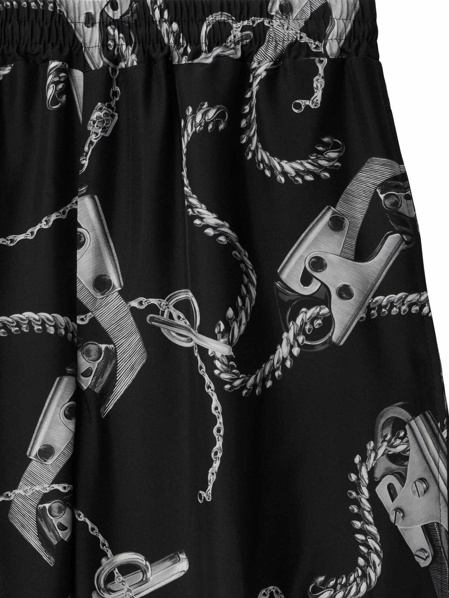 Брюки BURBERRY Knight Hardware, размер 12, black/black — фото 1