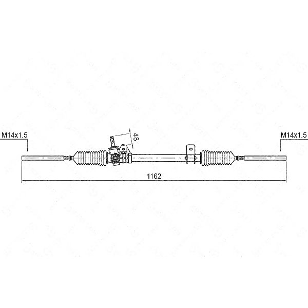 STELLOX 00-35003-SX (0035003_SX / 6000022407 / 7700598246) рейка рулевая мех-ская 51853\ Renault (Рено) r19 88-96