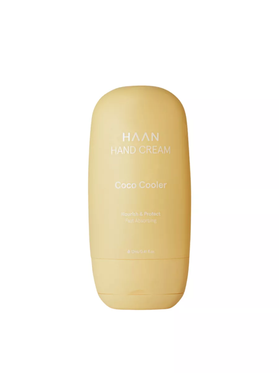 Крем для рук с пребиотиками "Освежающий кокос" мини-формат Haan Mini Hand Cream Coco Cooler, 12 мл