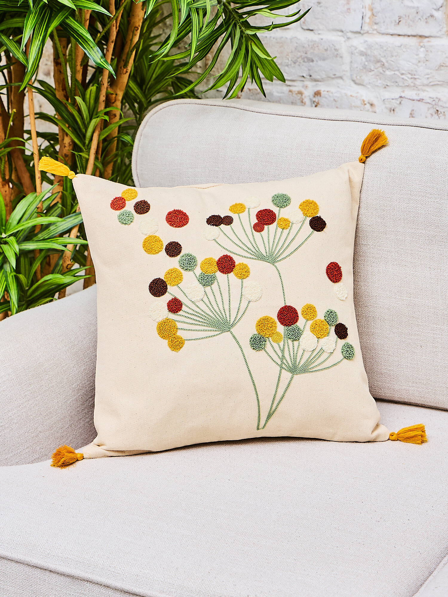 Наволочки декоративные 40х40 см на молнии, 1 шт, экостиль