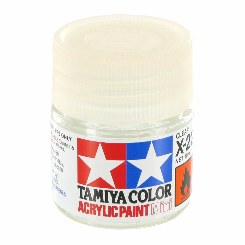 81522 X-22 CLEAR GLOSS (бесцветный прозрачный глянцевый) акриловая краска объем 10мл.
