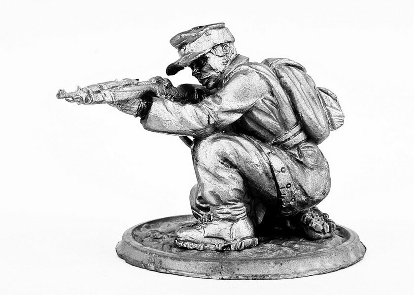 Фигурка коллекционная статуэтка Оловянный солдатик Снайпер (Германия)