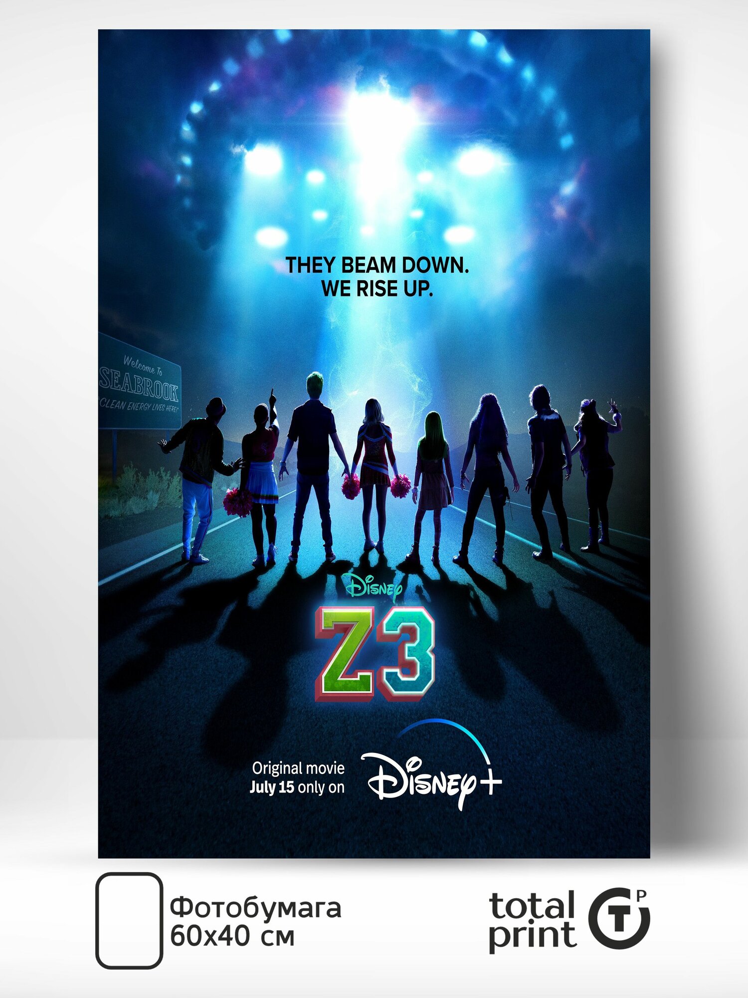 TotalPrint Постер для интерьера по фильму, 60x40 см, Зомби