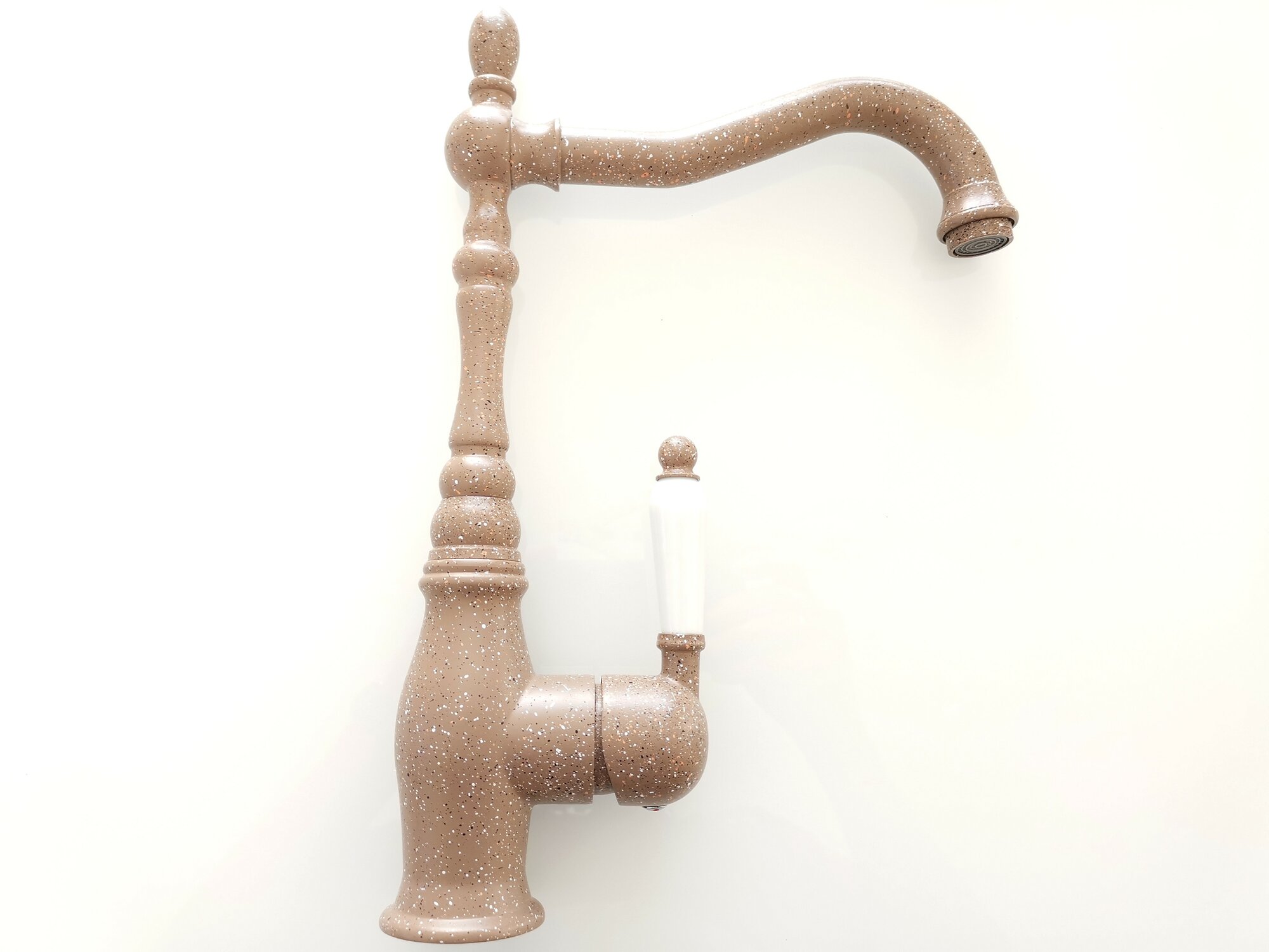 Смеситель для кухни Trigor ретро, терракотовый гранит