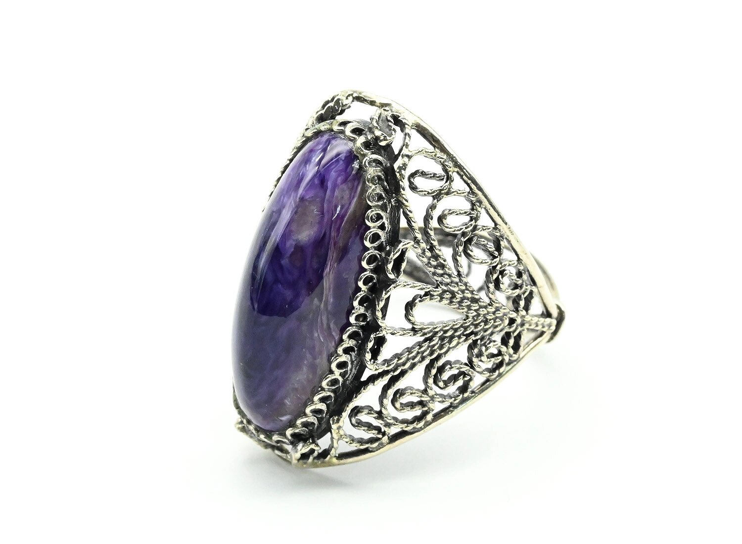 Кольцо, чароит