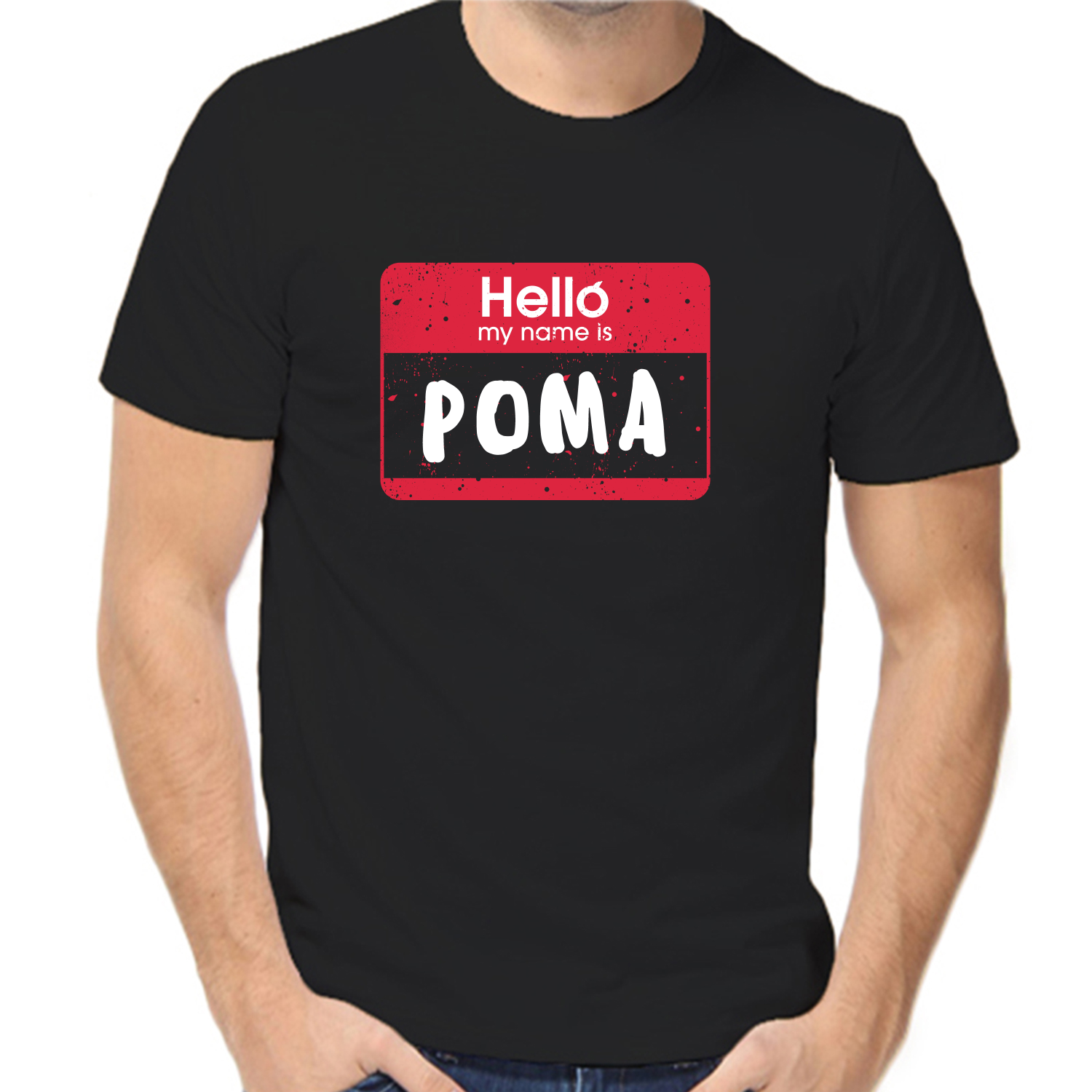 Футболка hello my name is Рома